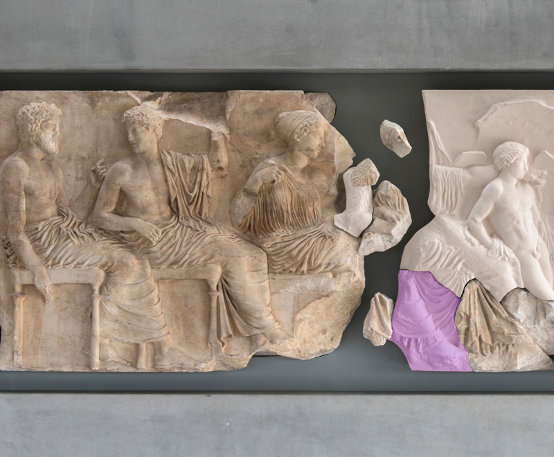 The Parthenon’s Fagan fragment from the Antonino Salinas Museum at the ...