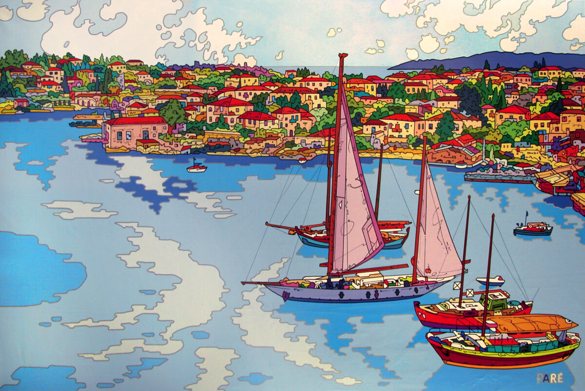 The Saronic Gulf in the pop-art version by Benoit Paré At Kapopoulos ...