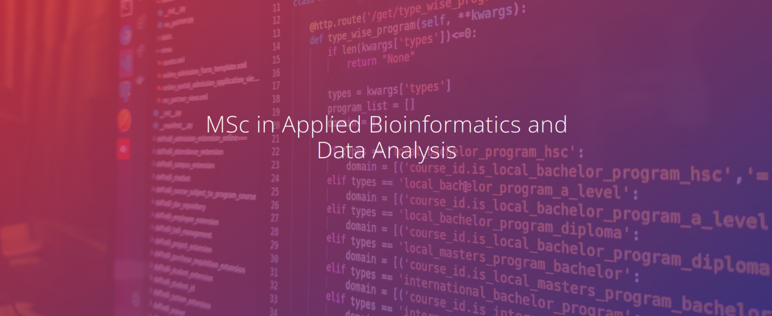 MSc in Applied Bioinformatics and Data Analysis from Democritus University of Thrace (DUTH ...